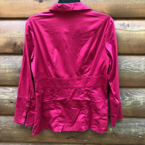 Gitano | Tops | Gitano Red Top With Beaded Designs | Poshmark
